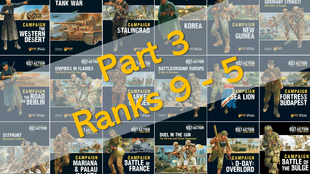 The Bolt Action Books Ranking – Part III – Chicago Dice